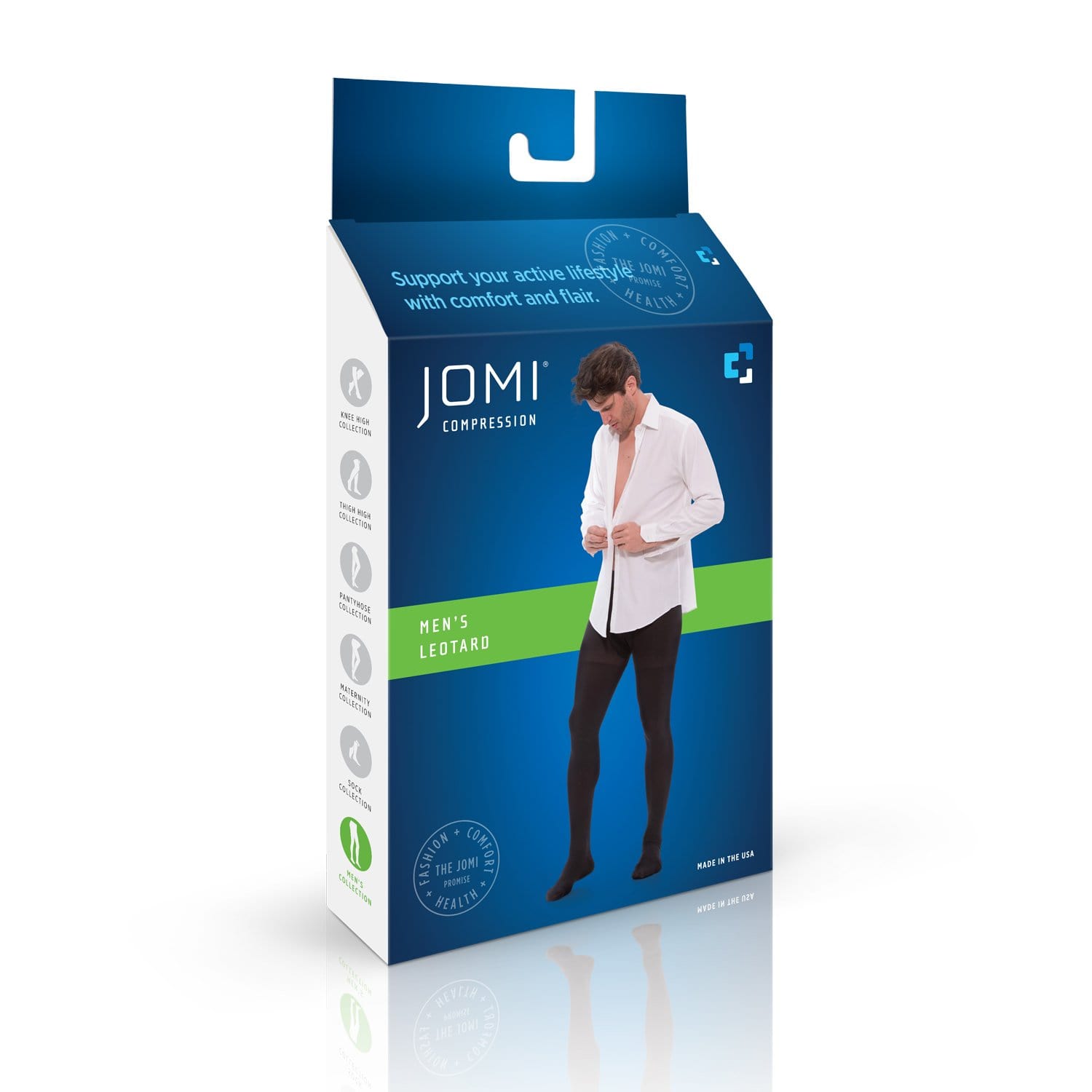 JOMI Mens Compression Leotard Pantyhose, 20-30mmHg 260